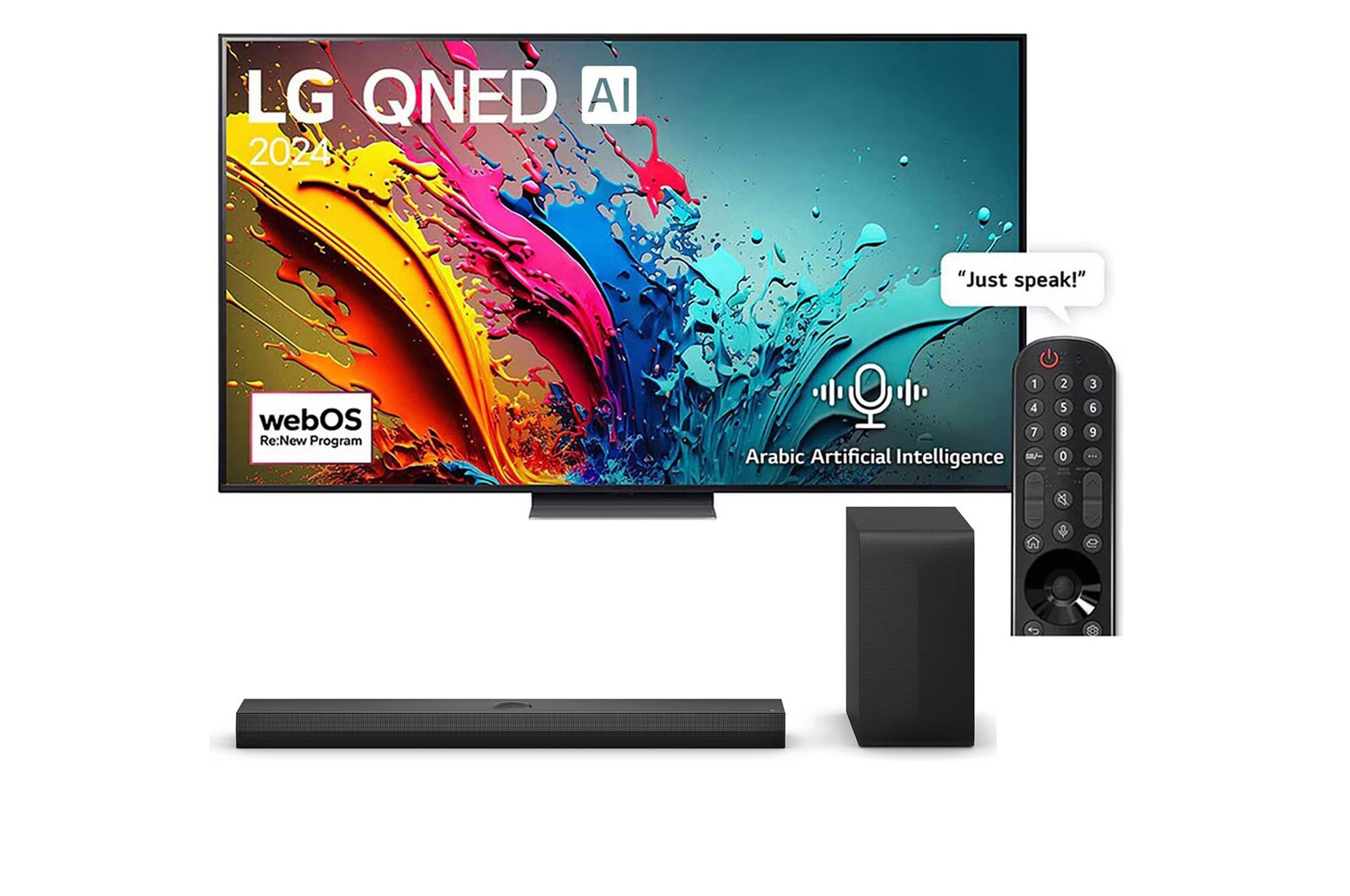 75 Inch LG QNED AI QNED86 4K Smart TV AI Magic remote HDR10 webOS24 ...