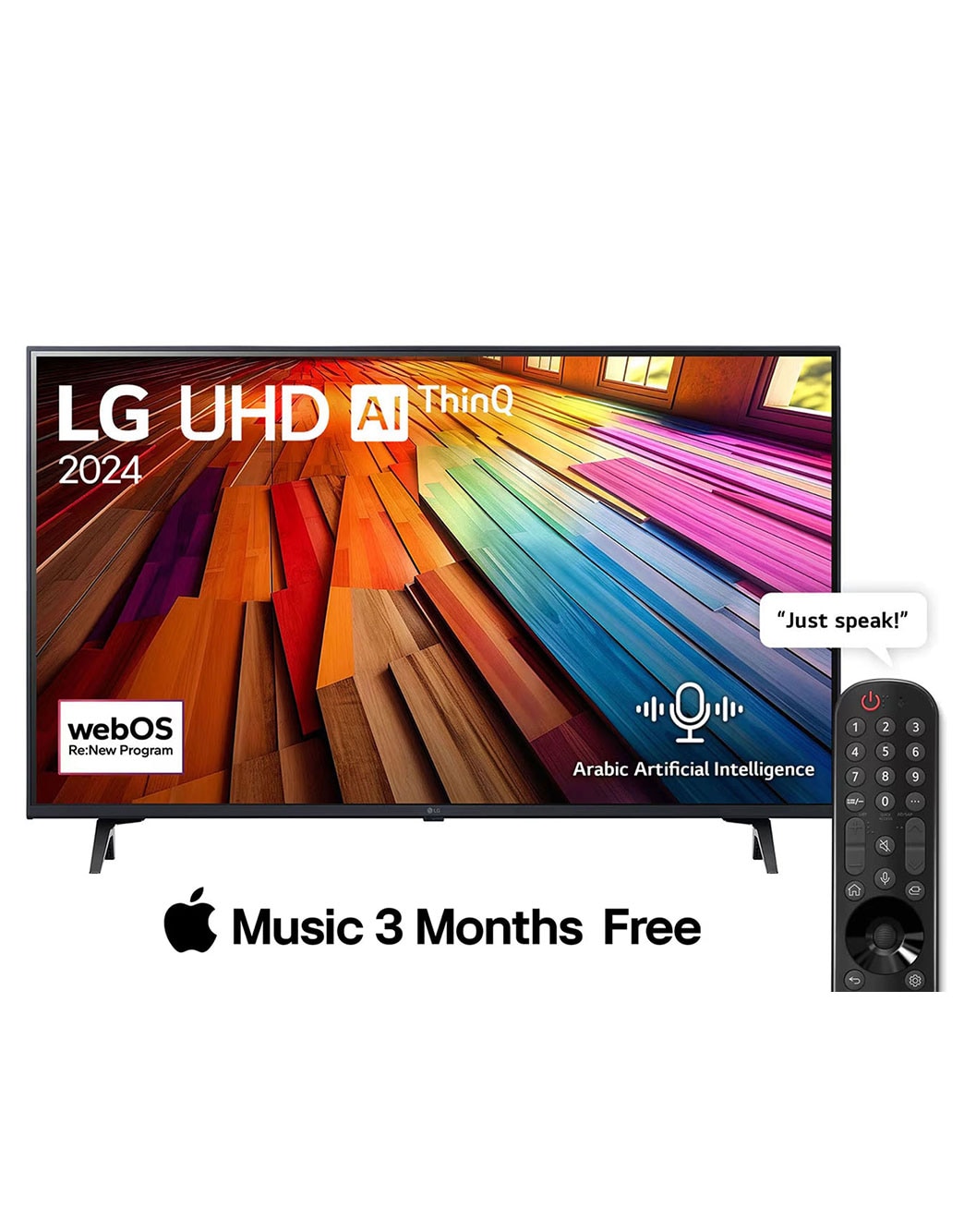 LG UHD 4K Smart TV 43 Inch UT80, Alpha 7 Processor 5th Generation, AI ...