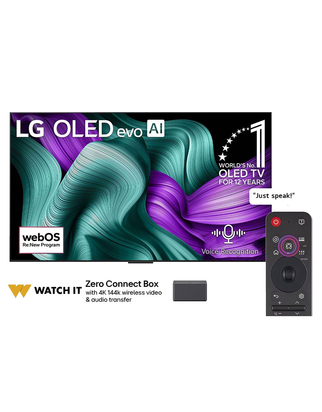 World’s first True Wireless TV 83 inch LG OLED evo AI M5 with 4K 144Hz ...