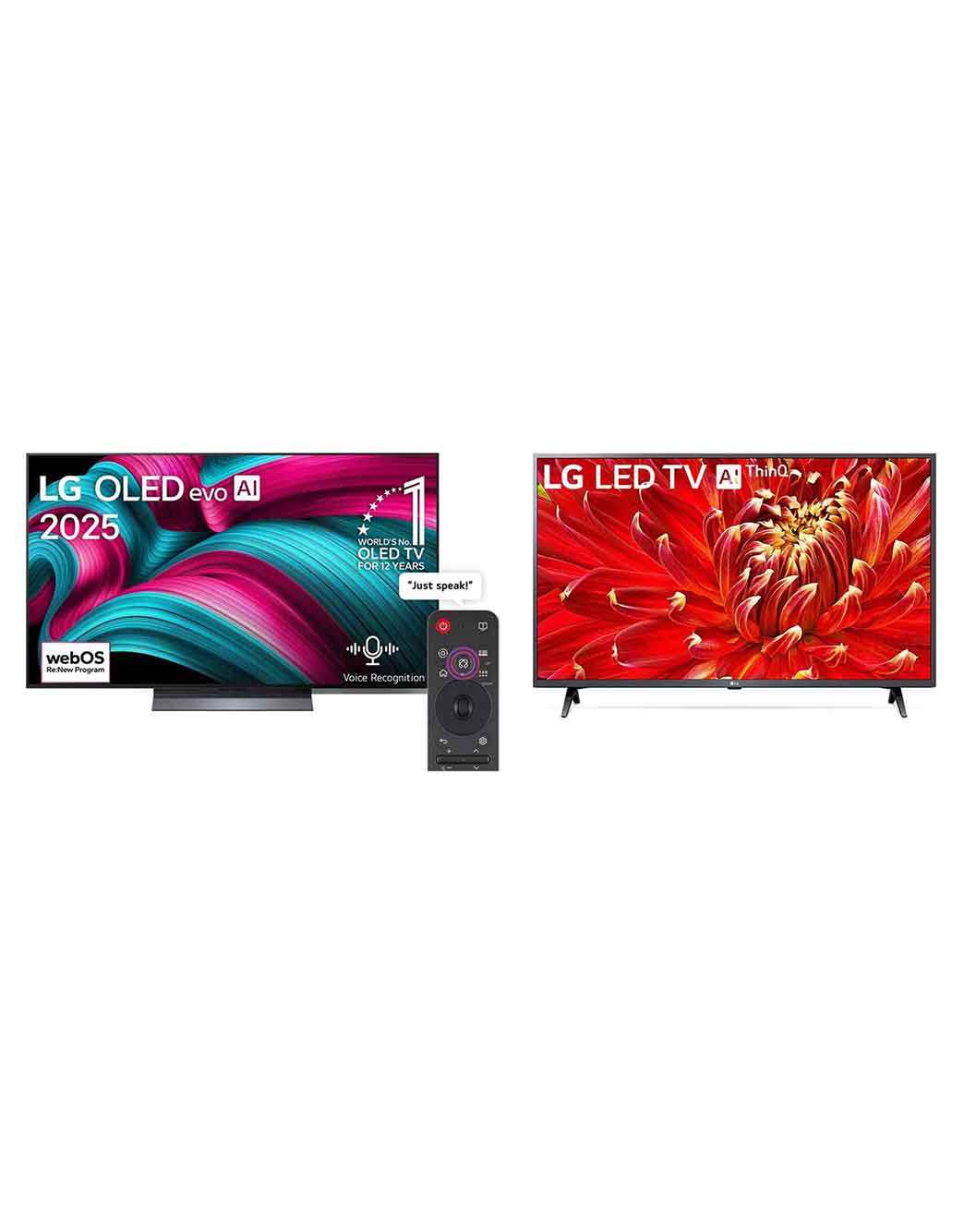 55 inch LG OLED evo AI C5 4K 144Hz Smart TV AI Magic remote webOS25 ...