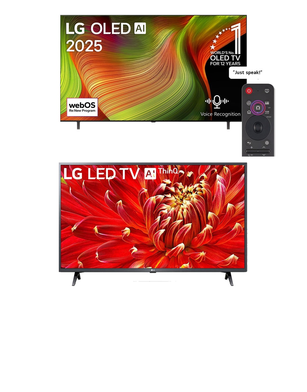 77 inch LG OLED AI B5 4K 120Hz Smart TV AI Magic remote webOS25 2025 ...