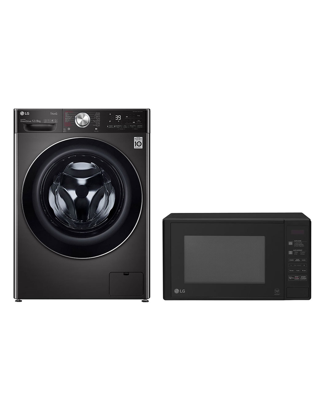 12 kg Washer with 8 Kg Dryer, Front Load washing Machine with AI DD ...