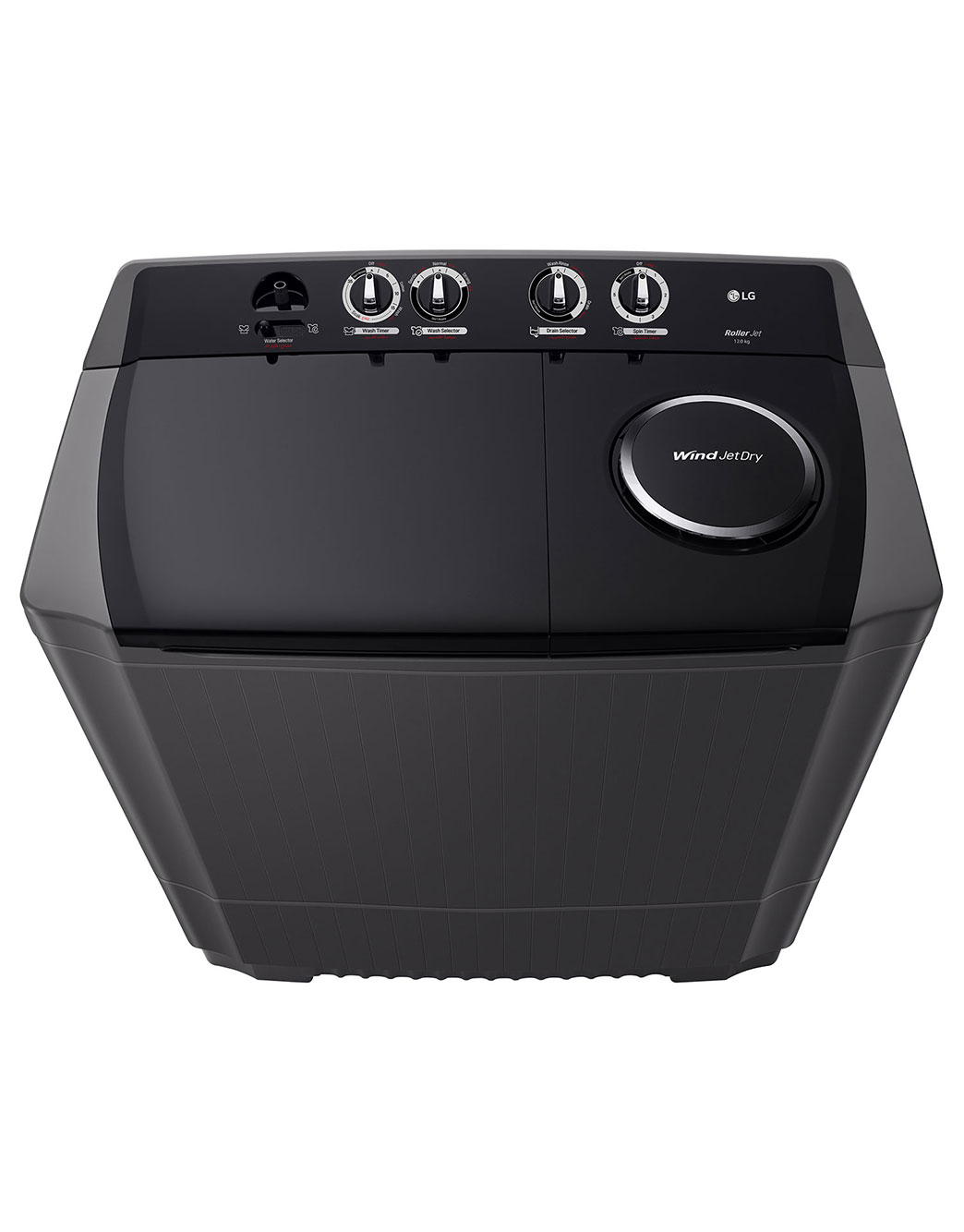 12kg | Twin Tub | Roller Jet Pulsator | Wind Dry | LG SA_EN