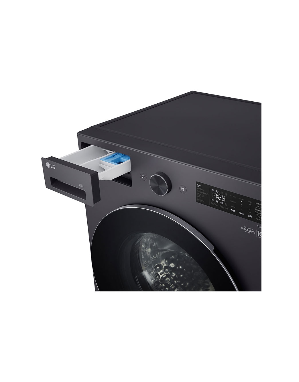 15 kg Front‑Load Washer AI DD Steam – WFN1510BST | LG SA_EN