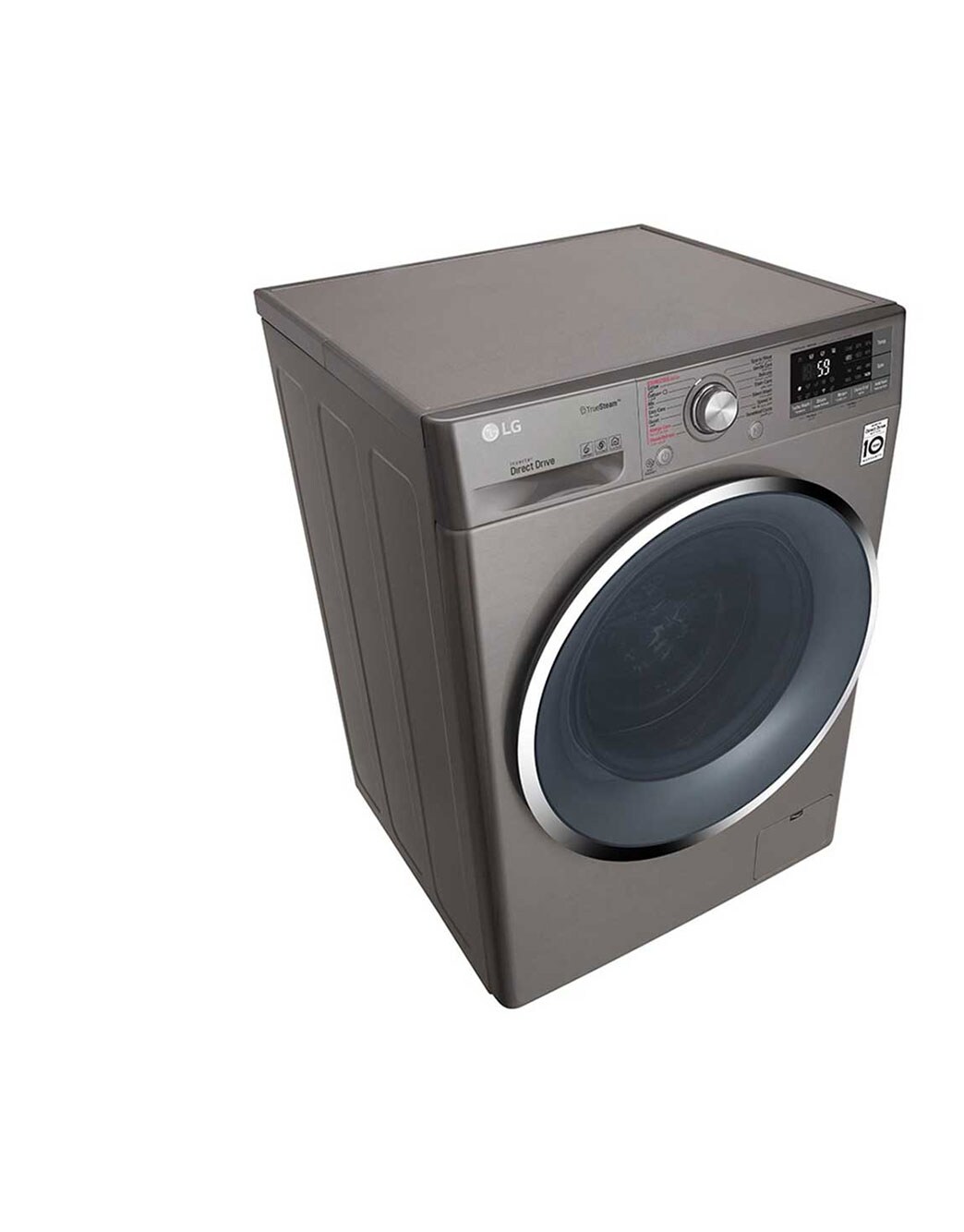 10.5kg Front load washing machine, Silver Color, TurboWash™, SmartThinQ ...