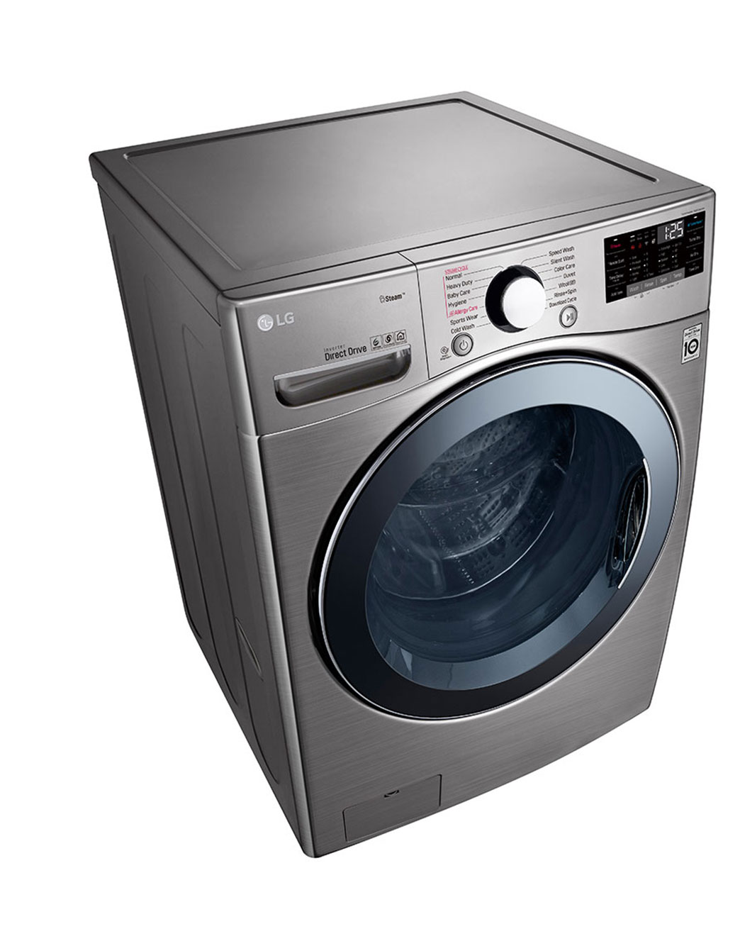 17 kg Front Load washing Machine Stainless Silver LG | LG SA