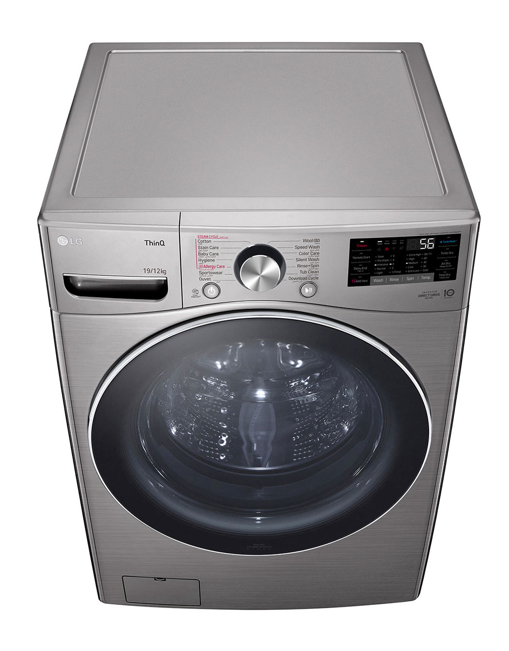 19 kg Washer + 12 kg Dryer AI DD – WS1912XMT | LG SA_EN