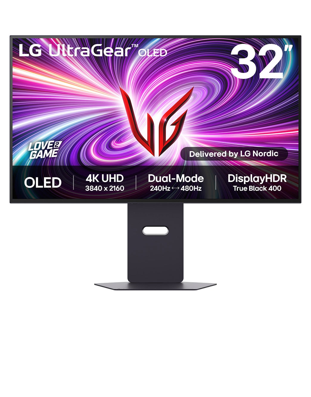 LG 32" UltraGear™ Dual-Mode OLED-spelskärm | 4K UHD, 0,03ms (GtG ...
