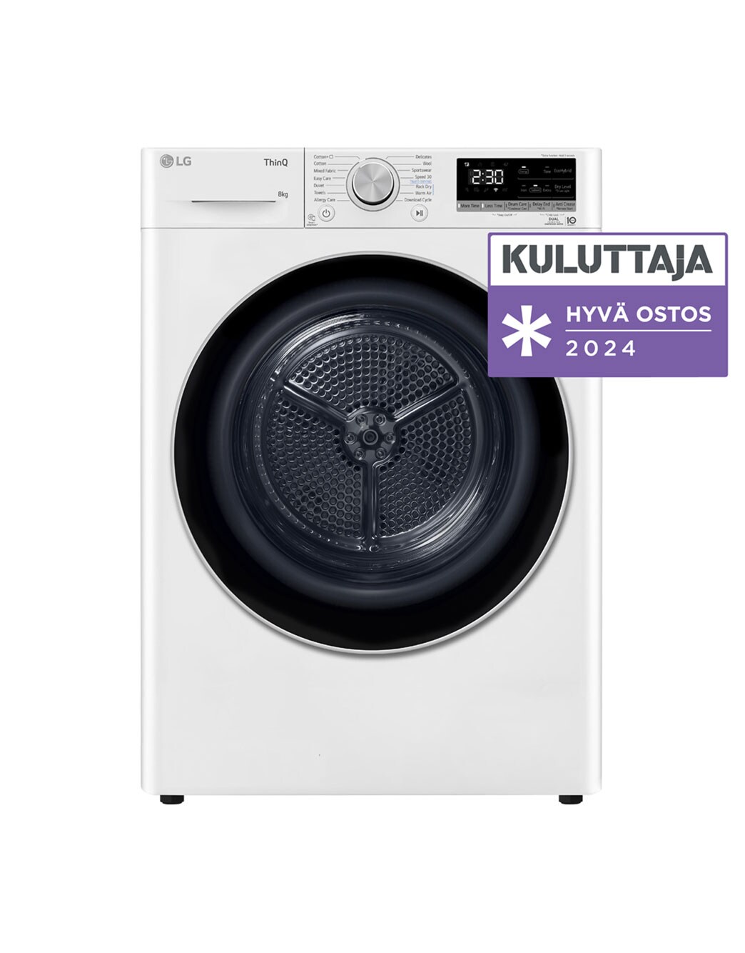 8-kg DUAL Inverter Heat Pump™ -torktumlare med™ Eco Hybrid™ och ...