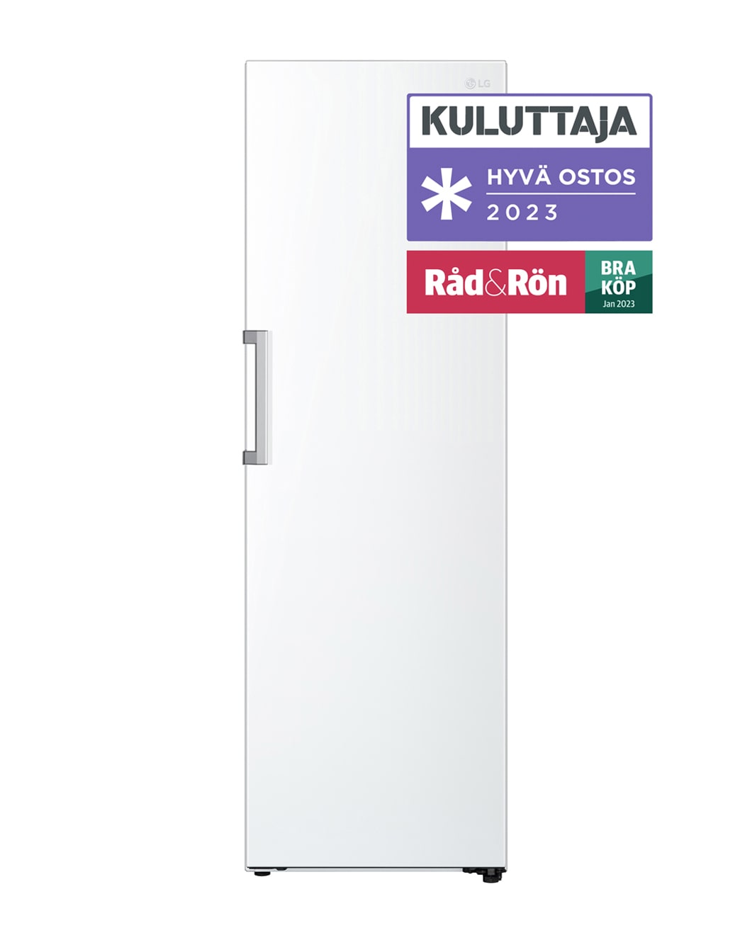 Fristående kyl (386L) och frys (324L)-paket (Vitt), Energiklass E ...