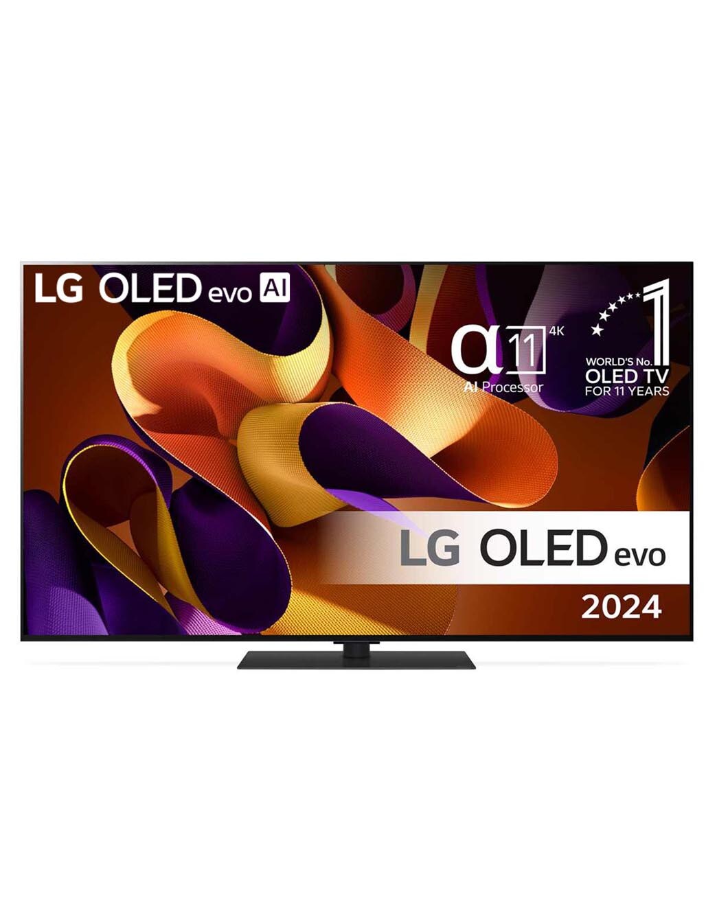55-tums LG OLED evo AI G4 4K Smart TV 2024 - OLED55G46LS | LG SE