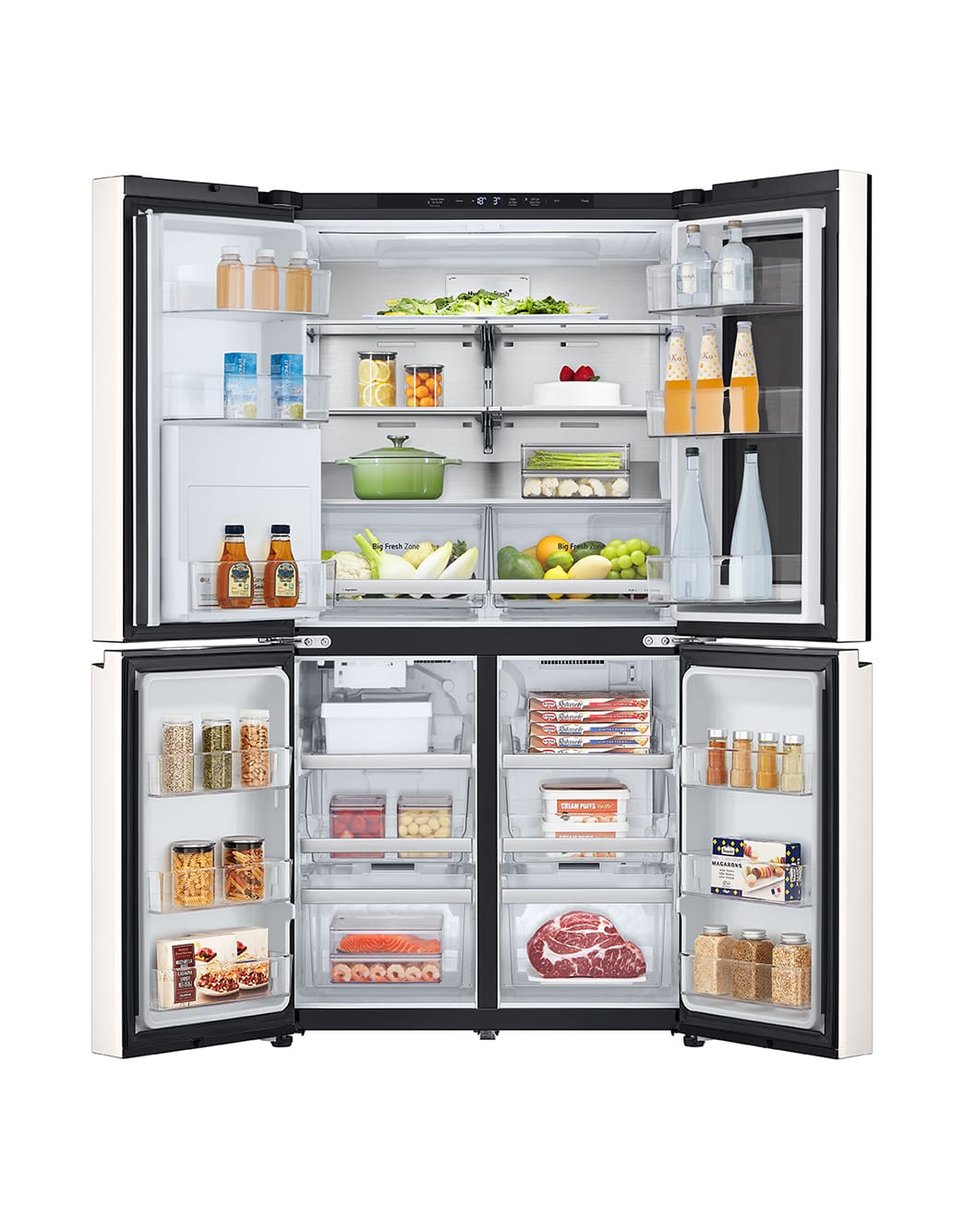 646L InstaView® Multi Door Refrigerator in Beige | LG Singapore