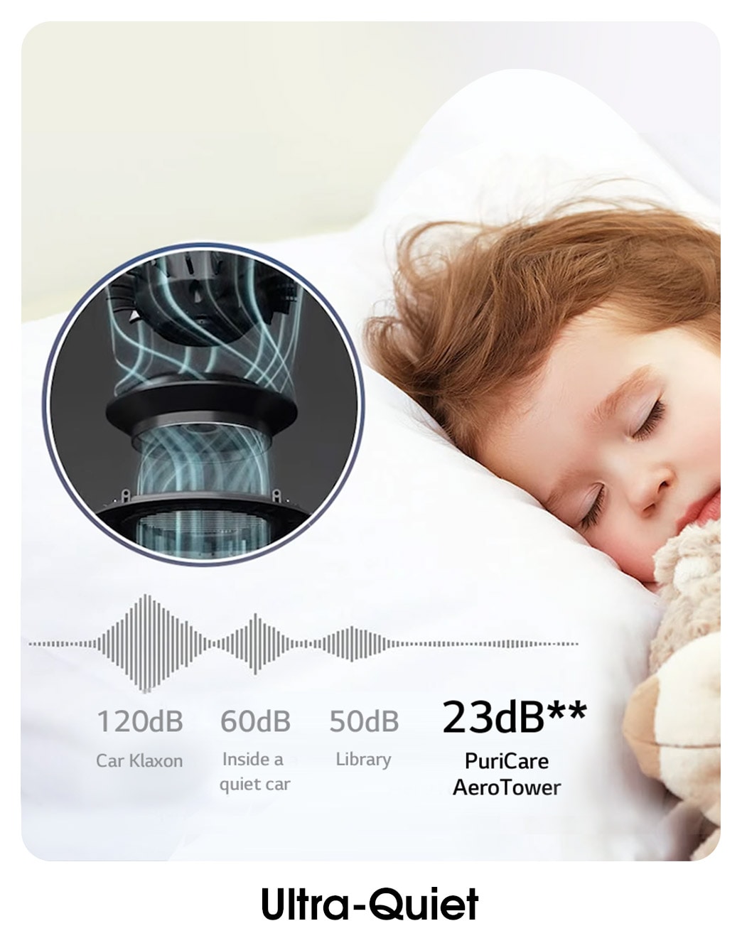 PuriCare® AeroTower HIT Air Purifier & Fan in Beige | LG Singapore