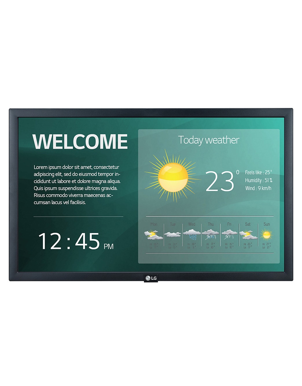 22" Standard Signage - 22SM3G-B | LG SG