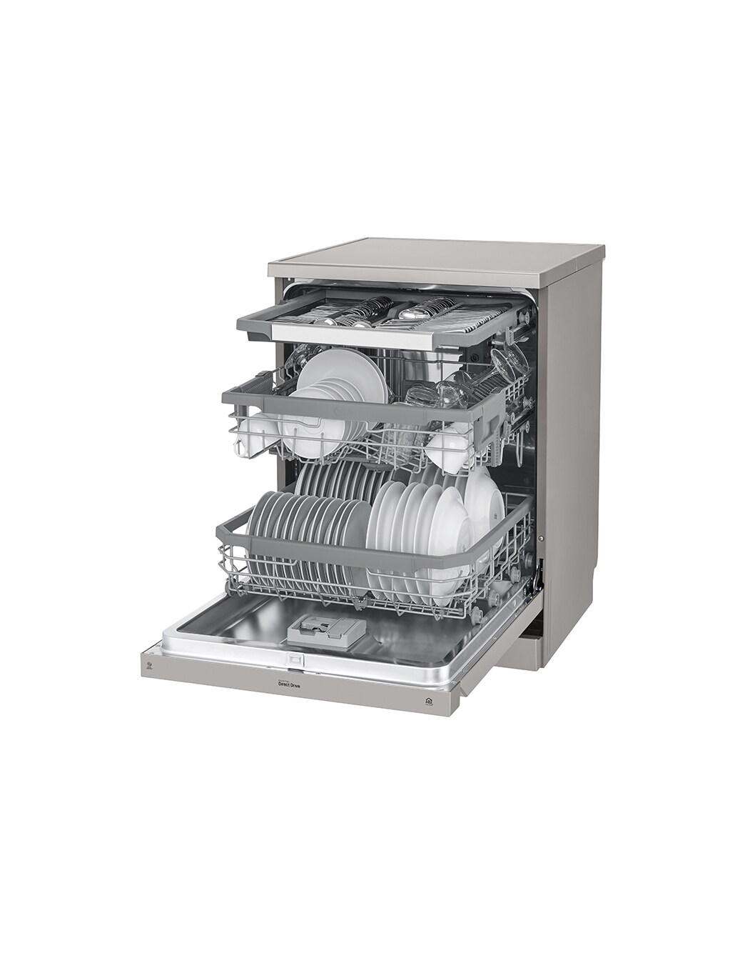 Front Control Dishwasher with True Steam® in Silver | LG SG