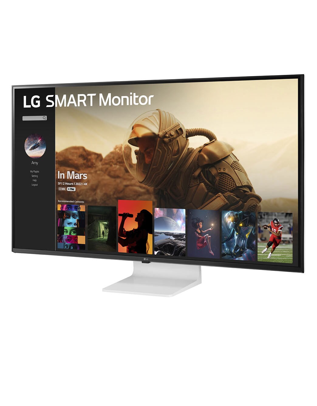 LG UHD 4K 43" SMART Monitor - 43SQ700S-W | LG SG