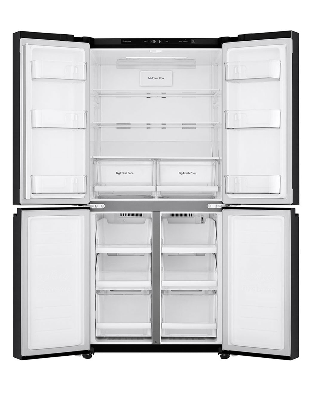 464L Multi Door Refrigerator in Matt Black | LG SG