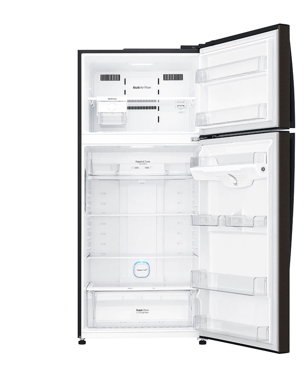 506L Top Freezer with Door Cooling+™ in Black Steel | LG SG