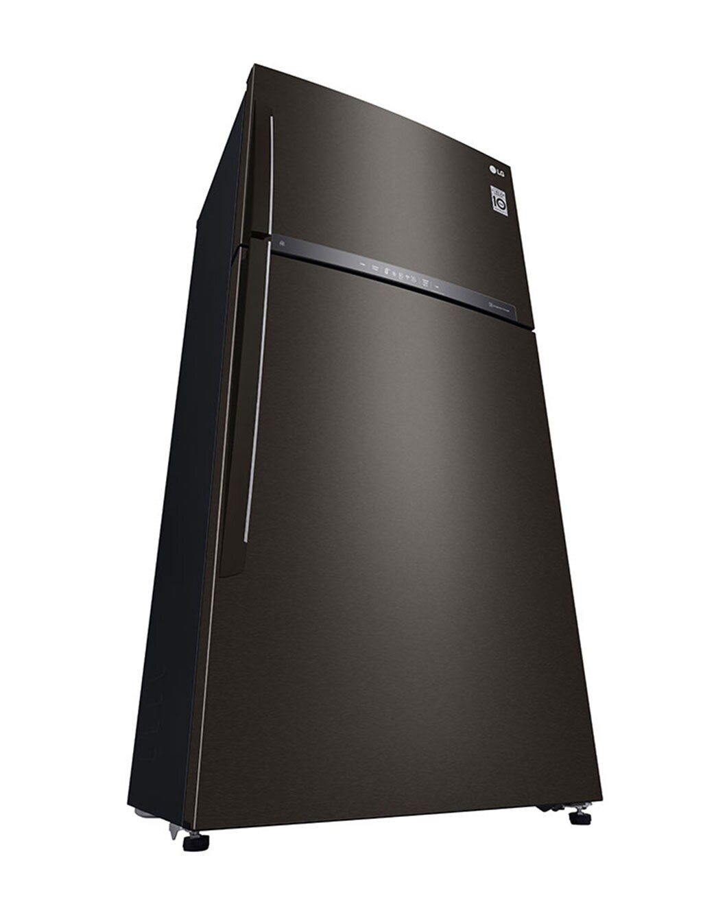 592L Top Freezer with Multi Air Flow in Black Steel | LG SG