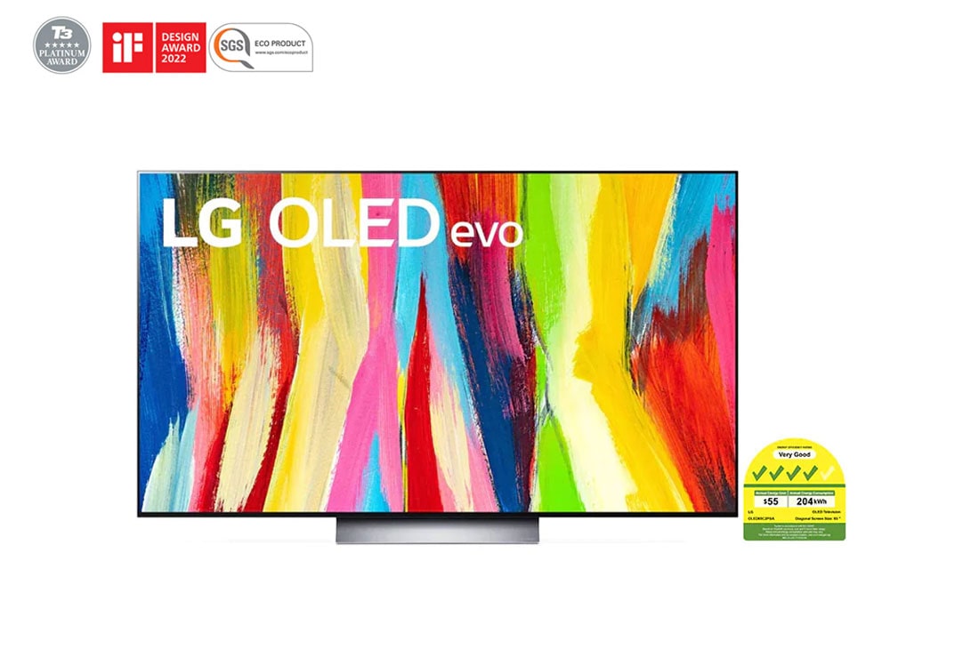 LG OLED evo C2 65 inch TV 4K Smart TV | Wall mounted TV | TV wall ...