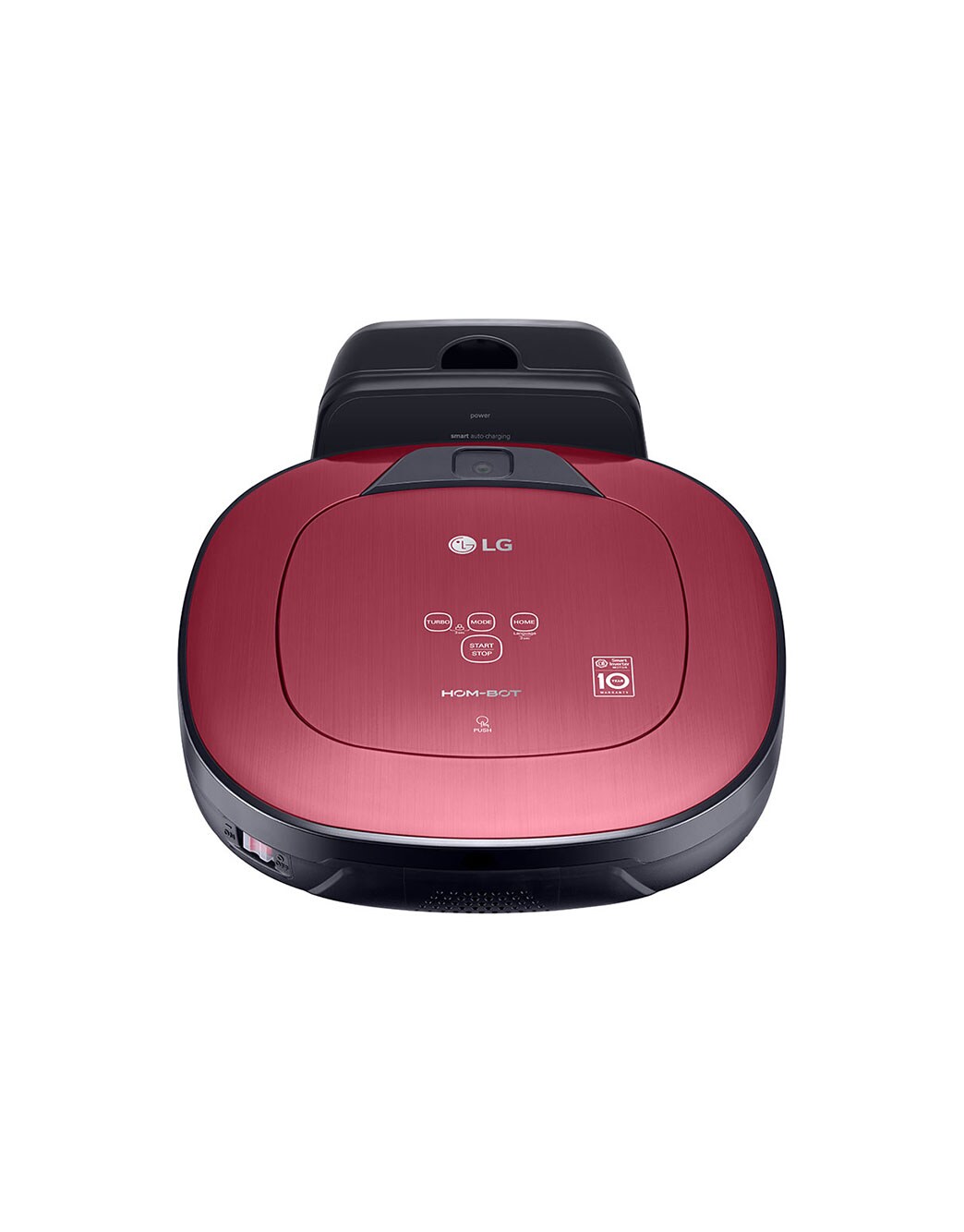 LG Hom-Bot Square Robotic Vacuum Cleaner in Metal Red - VR66800VWP | LG SG