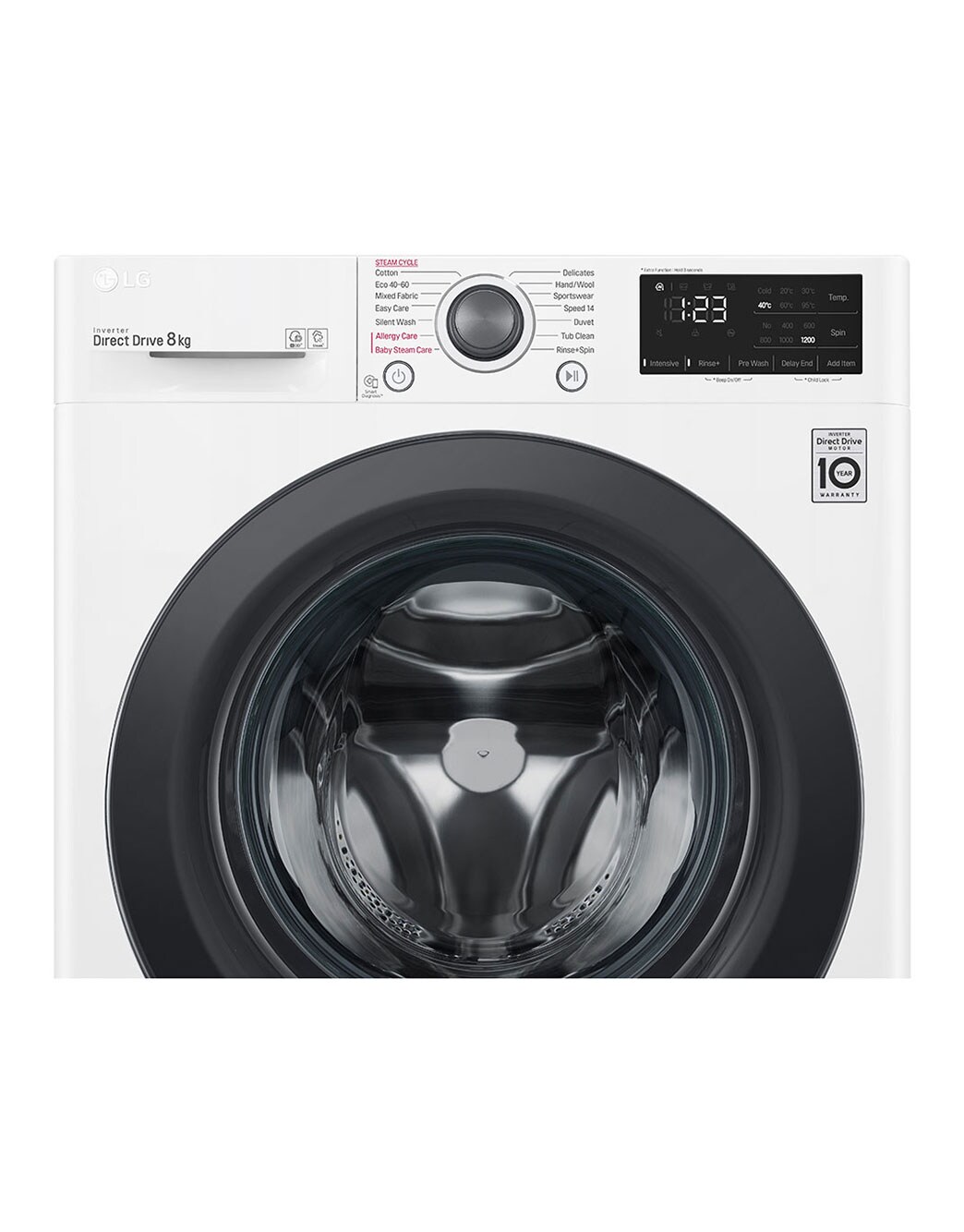 8kg AI DD™ Front Load Washing Machine FV1208S5W | LG SG