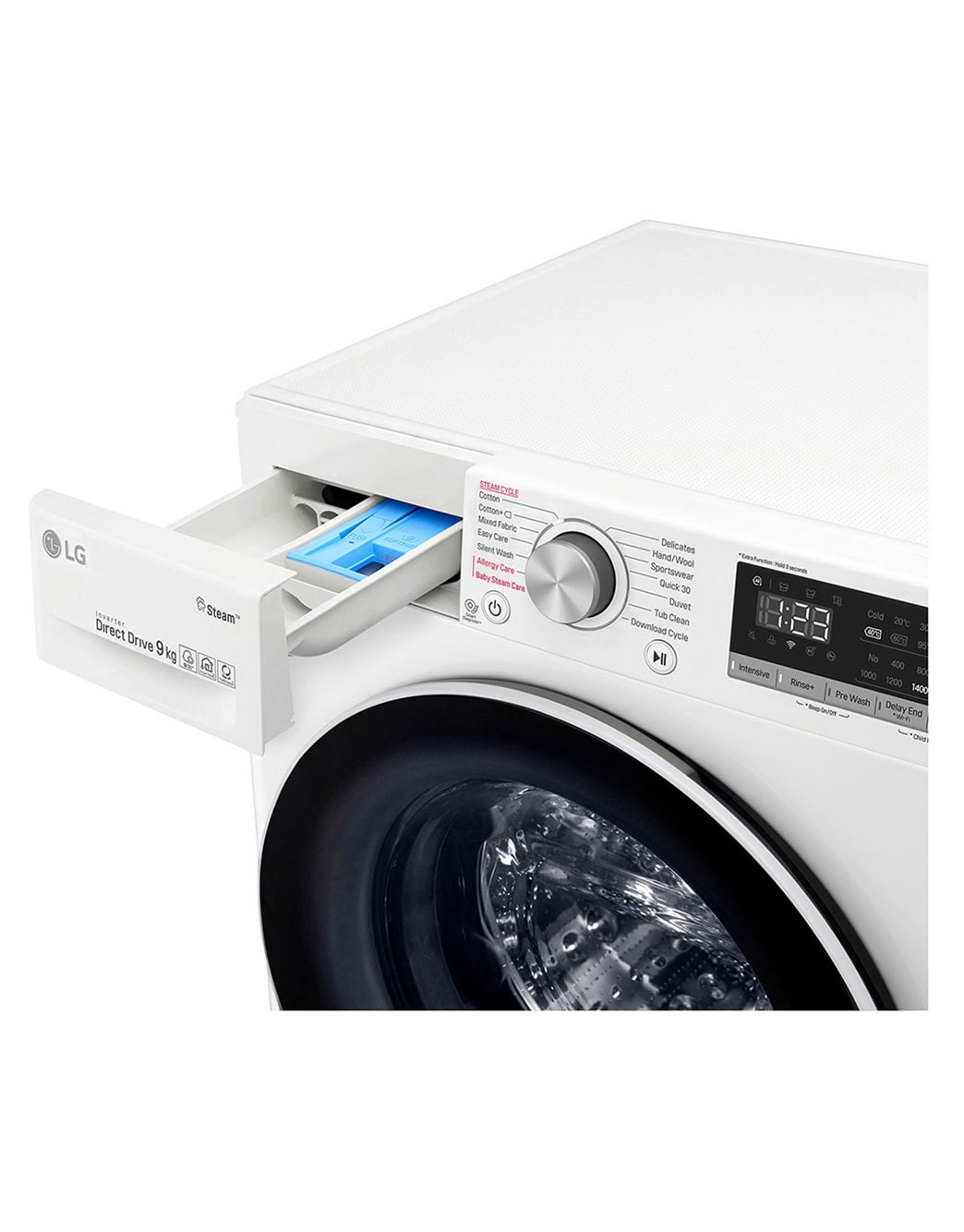 9KG AI DD™ Front Load Washing Machine in White | LG Singapore