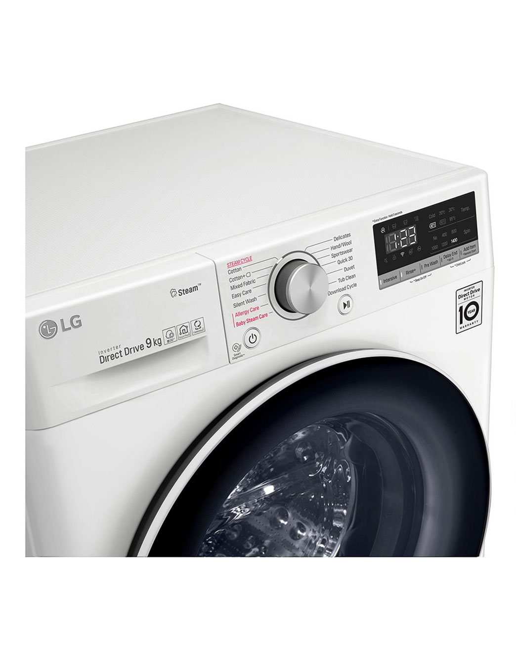 9KG AI DD™ Front Load Washing Machine in White | LG SG