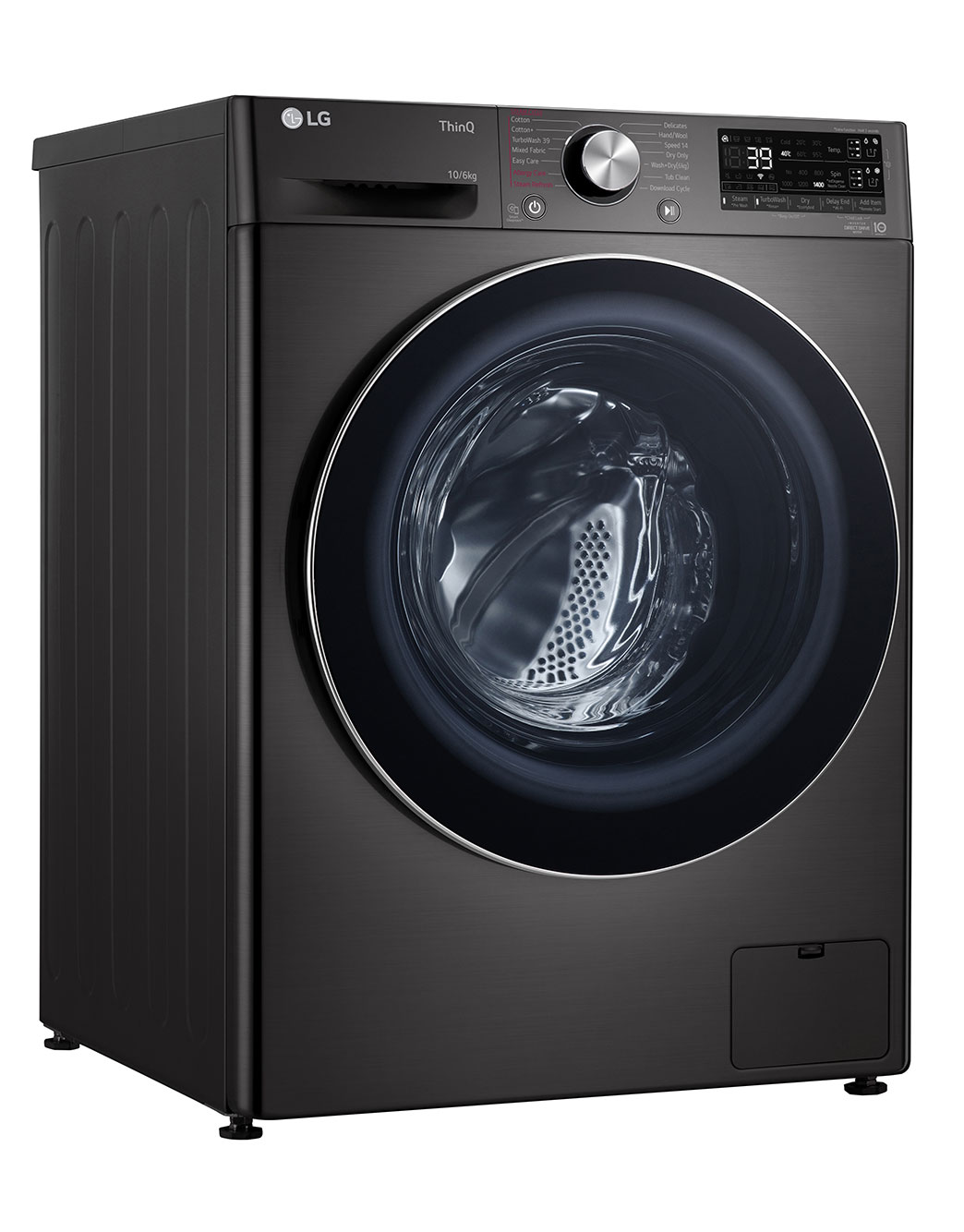 10/6KG LG ThinQ™ Front Load Washing Machine, Black | LG Singapore