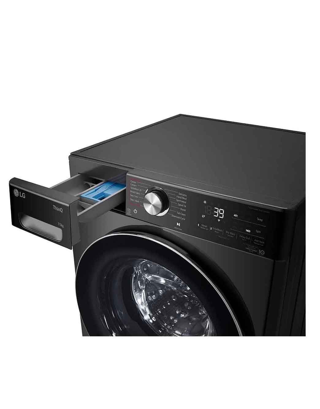 11KG AI DD™ Front Load Washing Machine in Black | LG SG