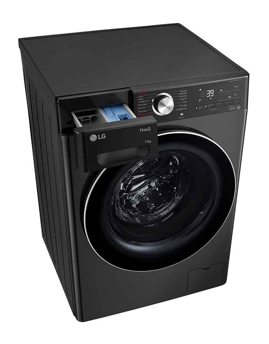 11KG AI DD™ Front Load Washing Machine in Black | LG SG