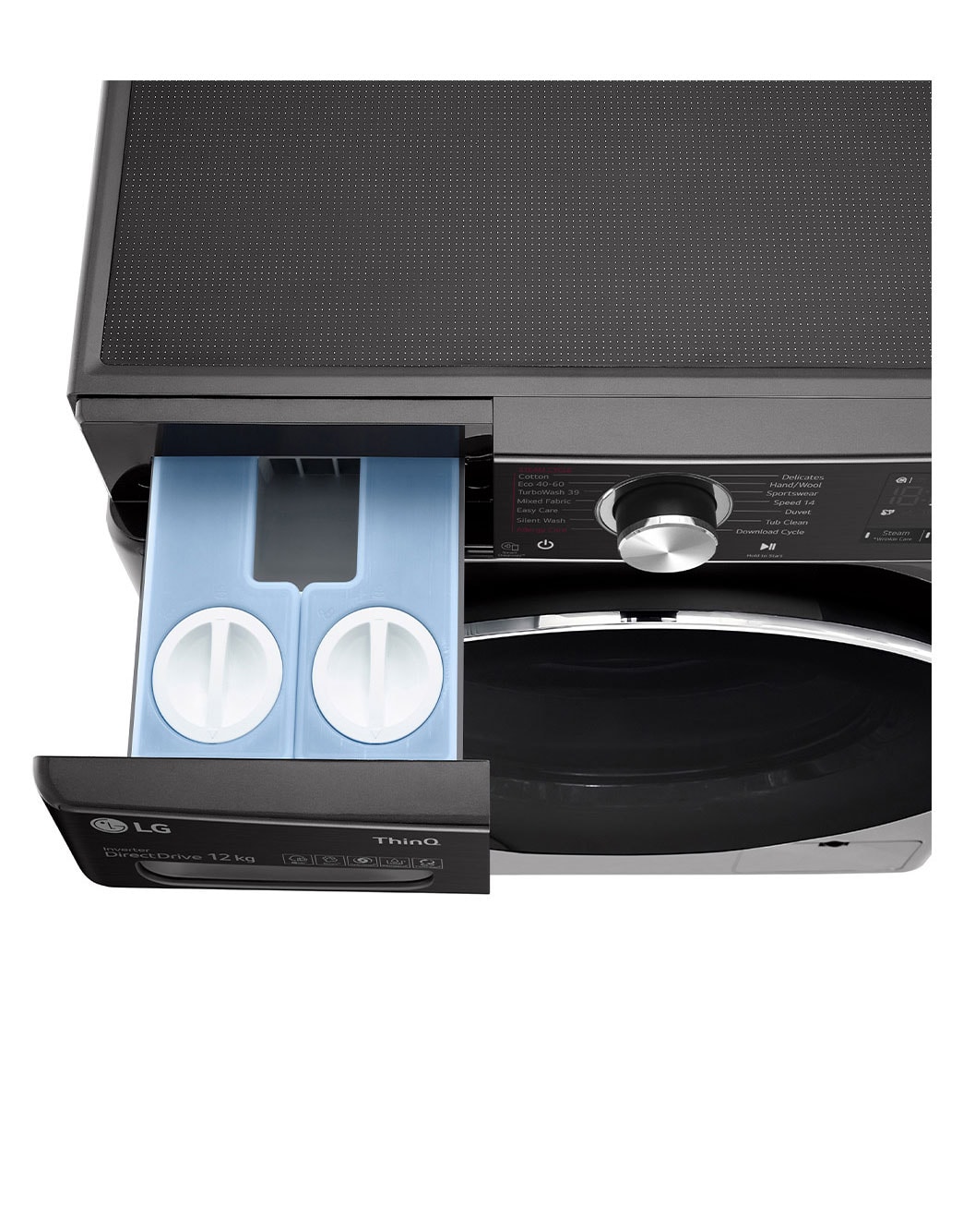 13/8KG AI DD™ Front Load Washer Dryer in Black | LG Singapore