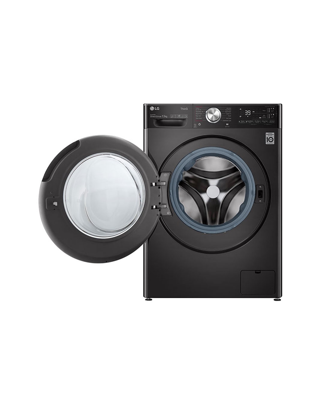 13KG Front Load Washing Machine with Steam+™, Black | LG SG