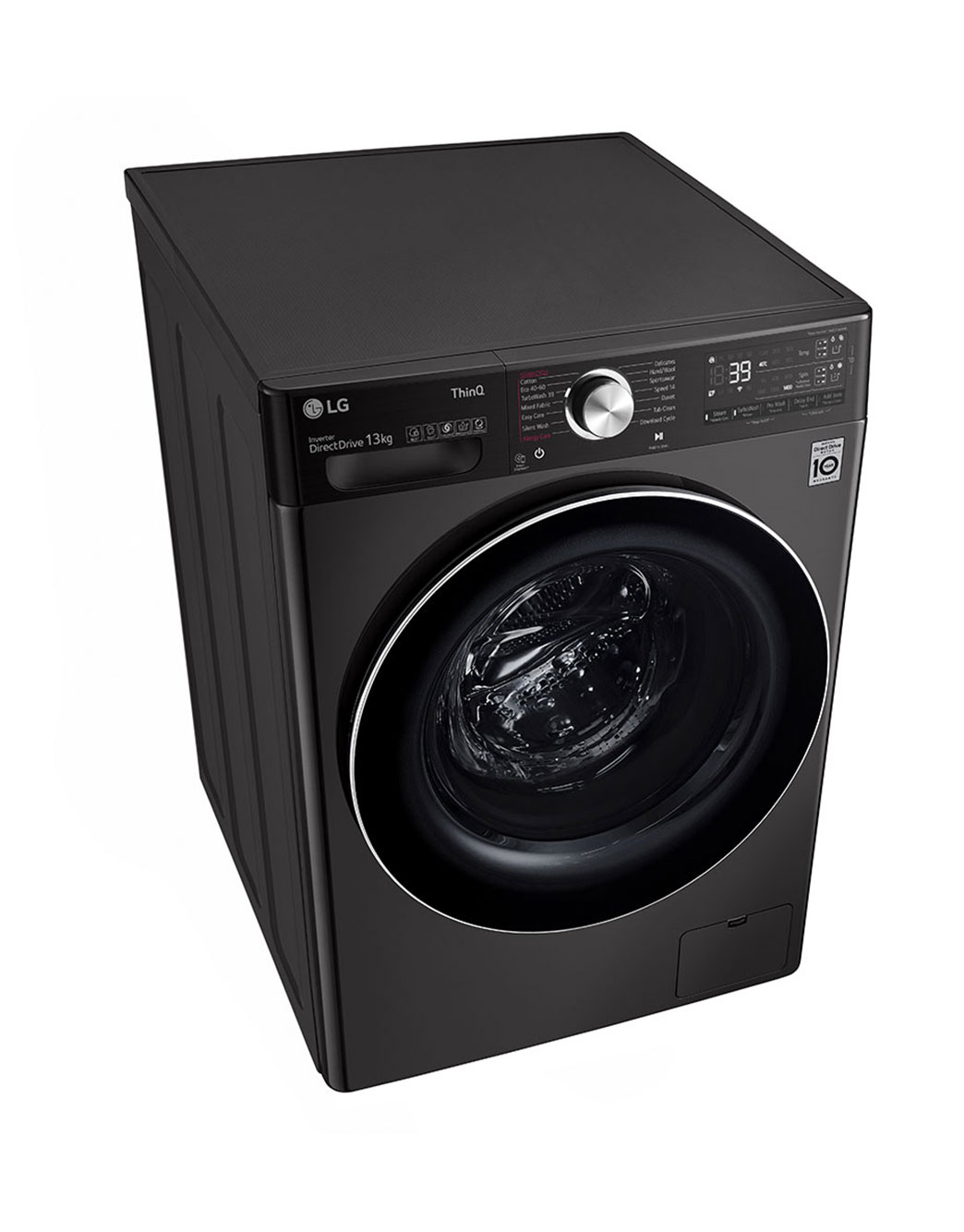 13KG Front Load Washing Machine with Steam+™, Black | LG SG