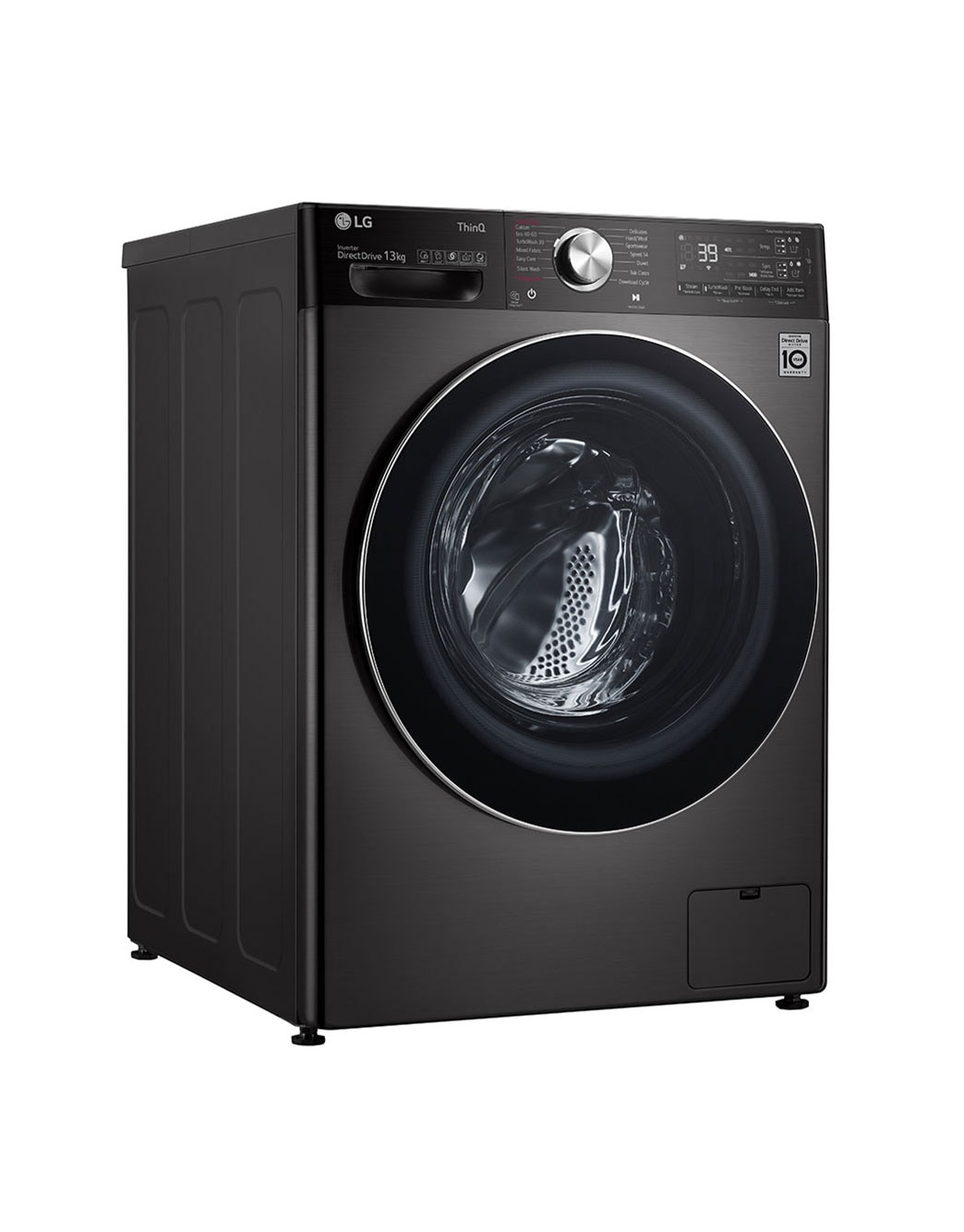 13KG Front Load Washing Machine with Steam+™, Black | LG Singapore