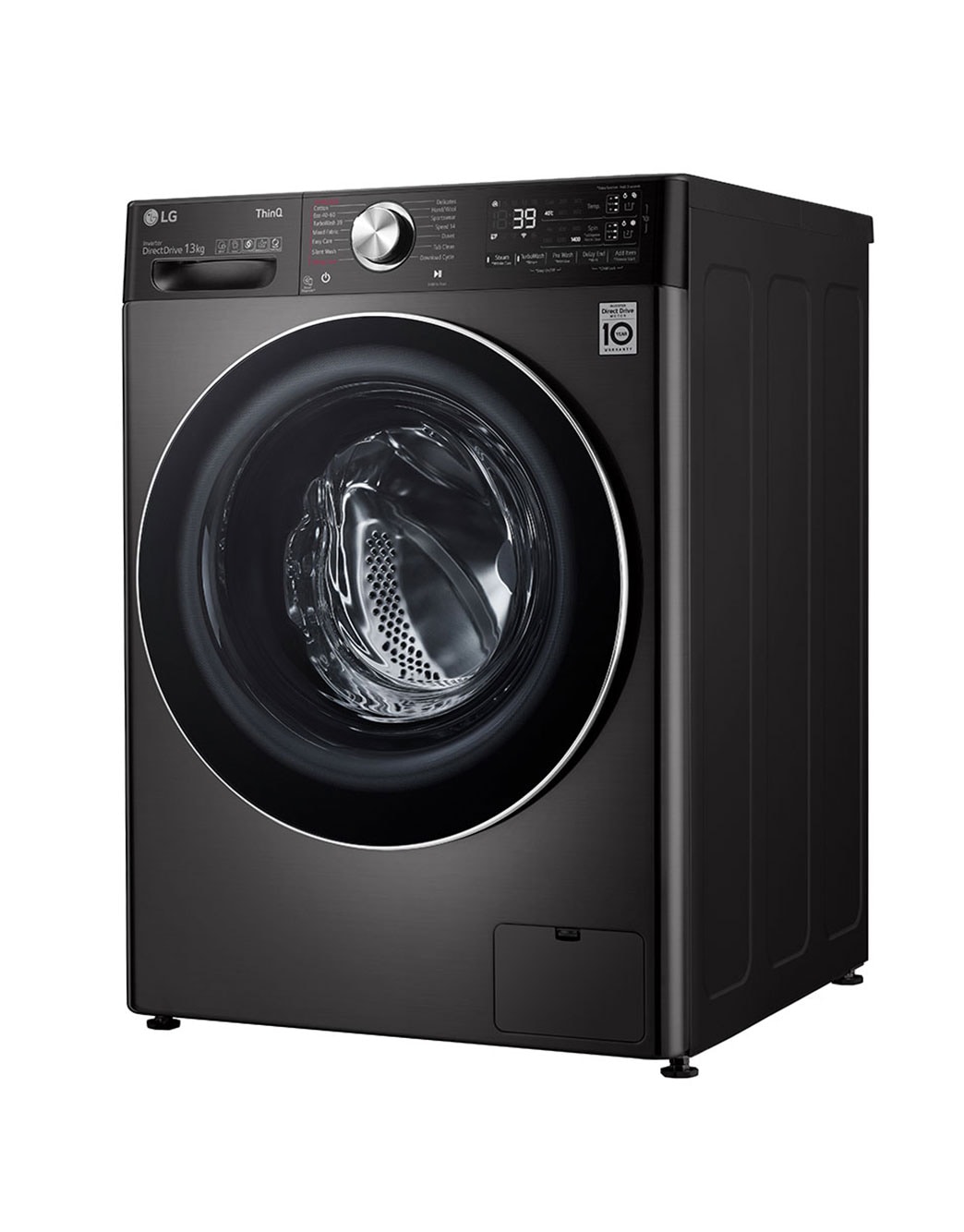 13KG Front Load Washing Machine with Steam+™, Black | LG SG