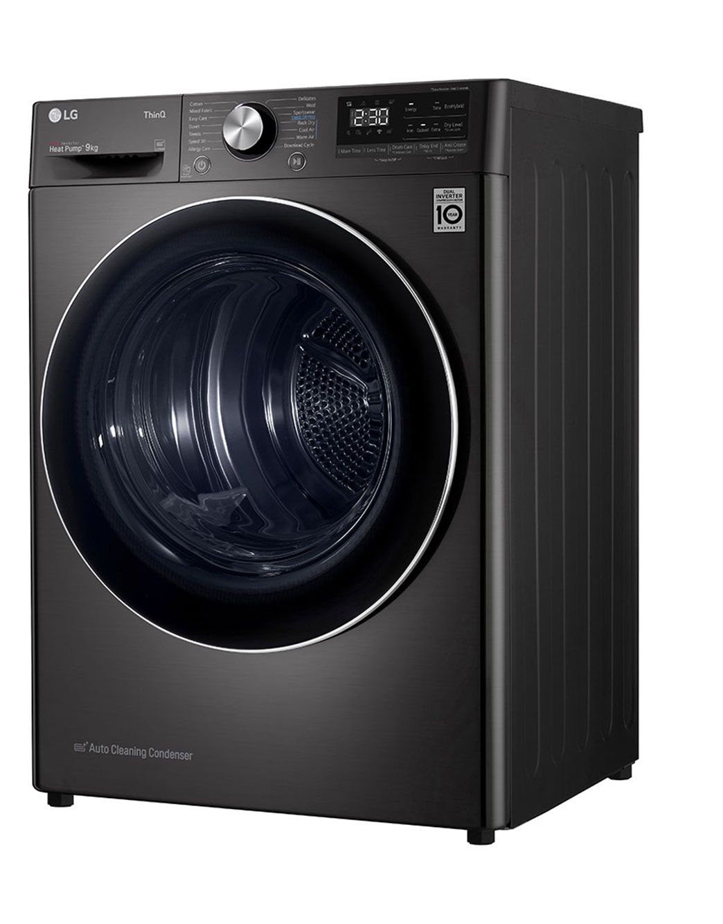 9KG Dual Inverter Heat Pump™ Dryer in Black | LG SG