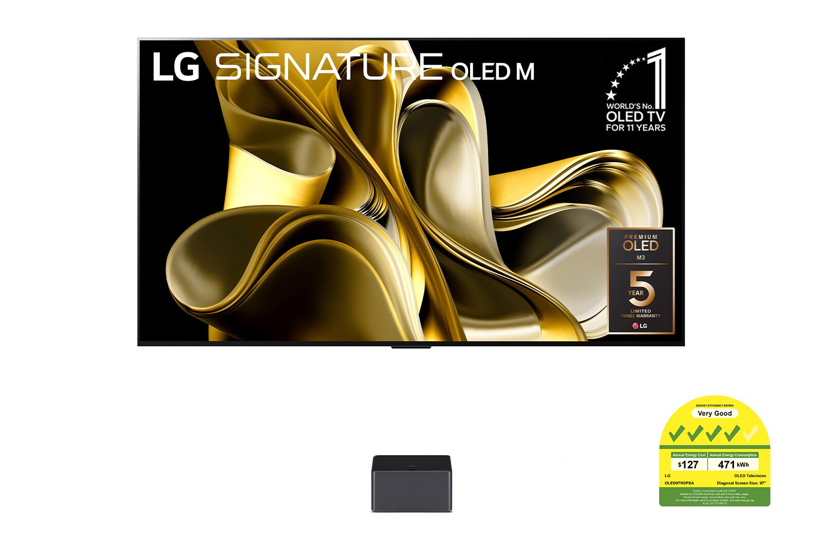 97 inch LG Signature OLED M3 4K Smart TV with Wireless 4K Connectivity ...
