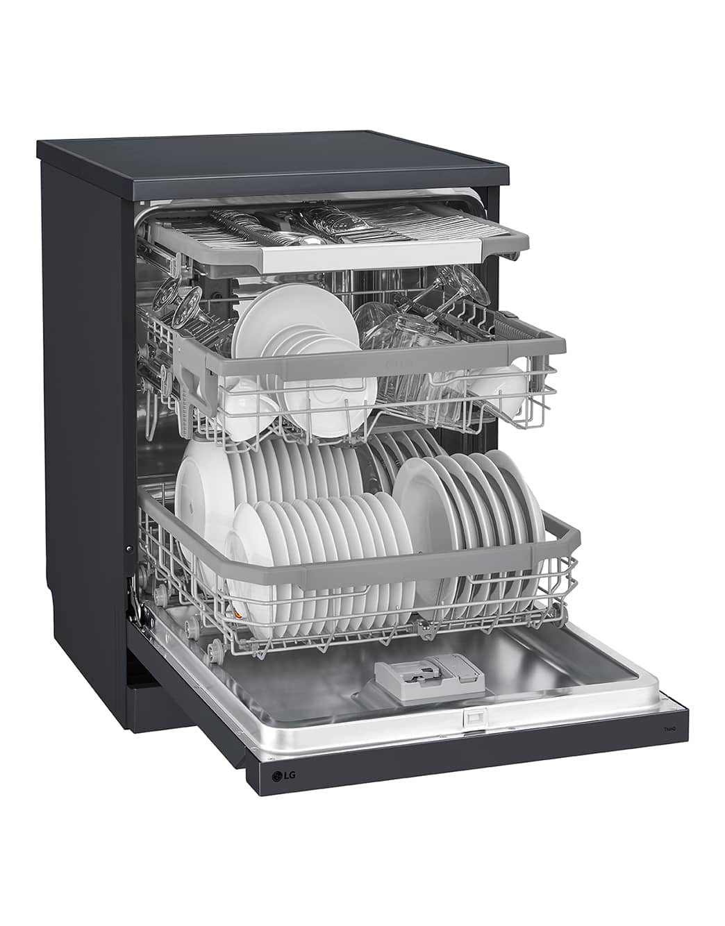 Front Control Smart Wi-fi Dishwasher in Matt Black | LG Singapore