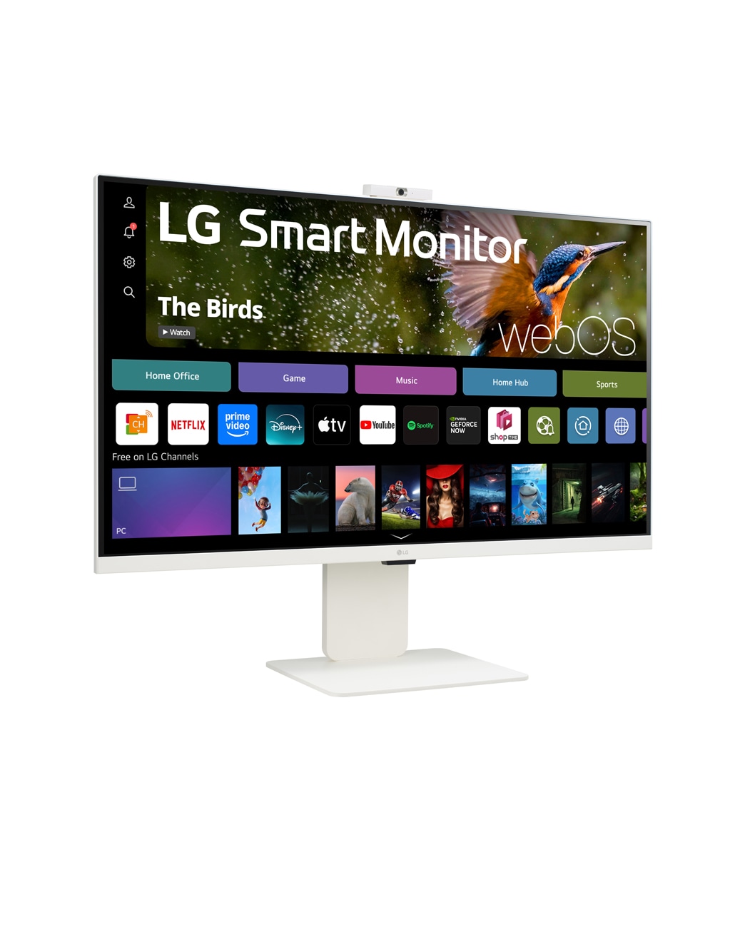 LG 32” 4K UHD IPS Smart Monitor with webOS and built-in FHD webcam ...