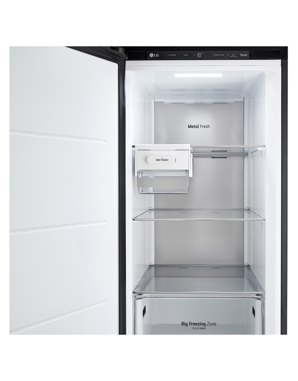 324L 1 Door Freezer in Glass Beige Bundle with 386L 1 Door Refrigerator ...