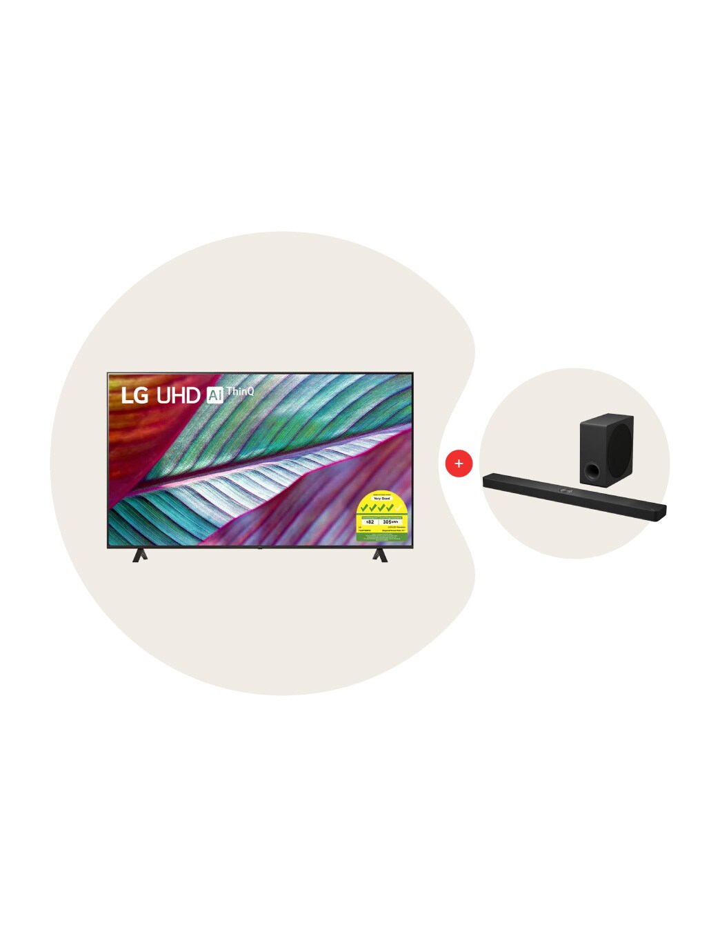 LG UHD UR75 75 inch TV Bundle with Soundbar S90TY | LG SG | LG SG