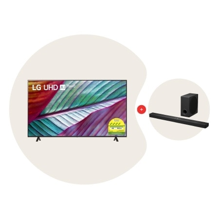 LG UHD UR75 75 inch TV Bundle with Soundbar S90TY | LG SG | LG SG