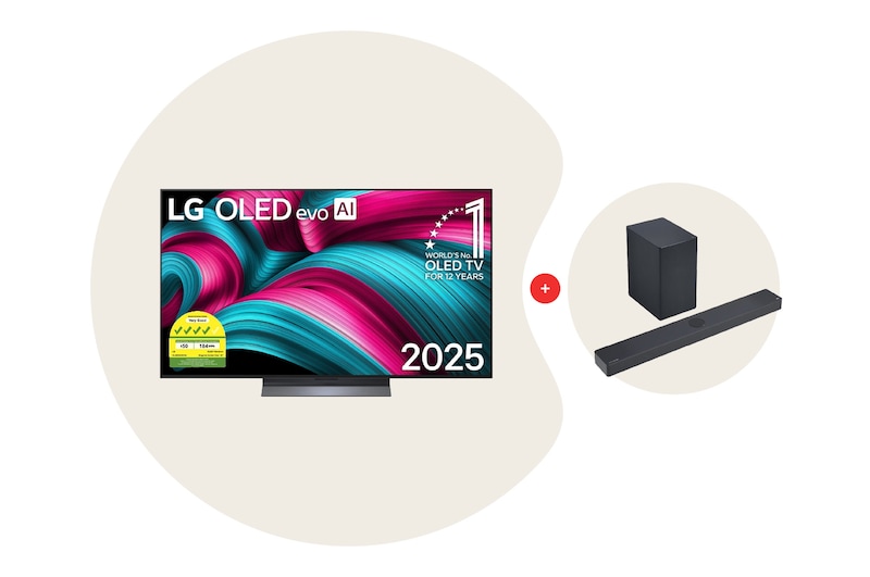 55 Inch LG OLED evo AI C5 4K Smart TV - OLED55C5.SC9S | LG SG | LG SG