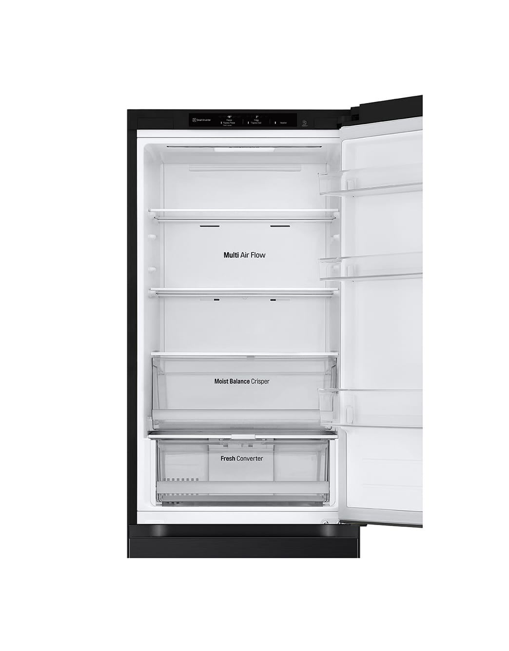 344L Bottom Freezer Fridge in Essence Matte Black | LG Singapore