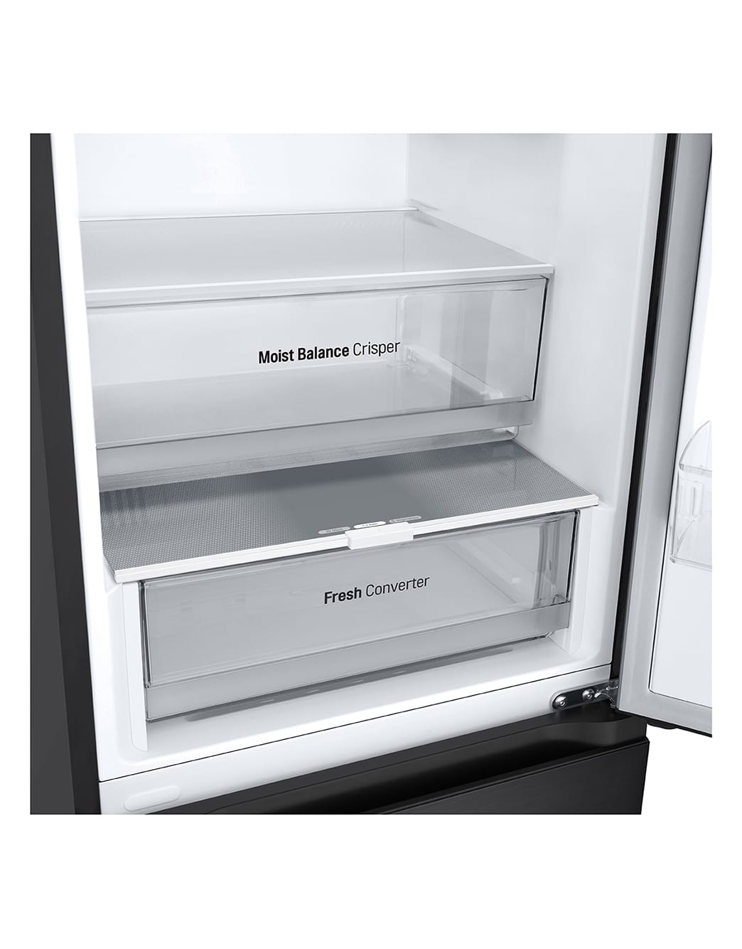 344L Bottom Freezer Fridge in Essence Matte Black | LG Singapore
