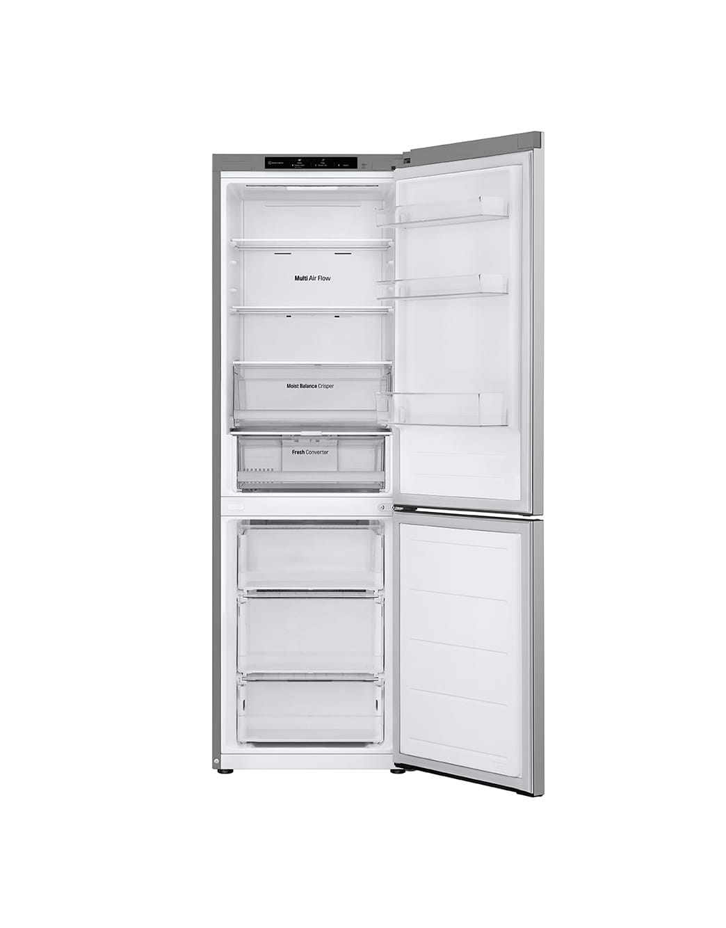 344L Bottom Freezer Refrigerator in Prime Silver | LG SG