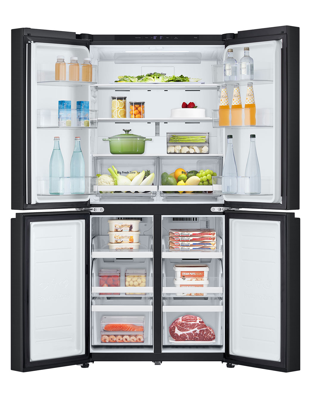 464L Multi-Door Refrigerator in Essence Matte Black | LG SG | LG SG