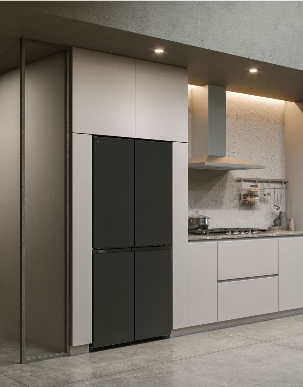464L Multi-Door Refrigerator in Essence Matte Black | LG Singapore
