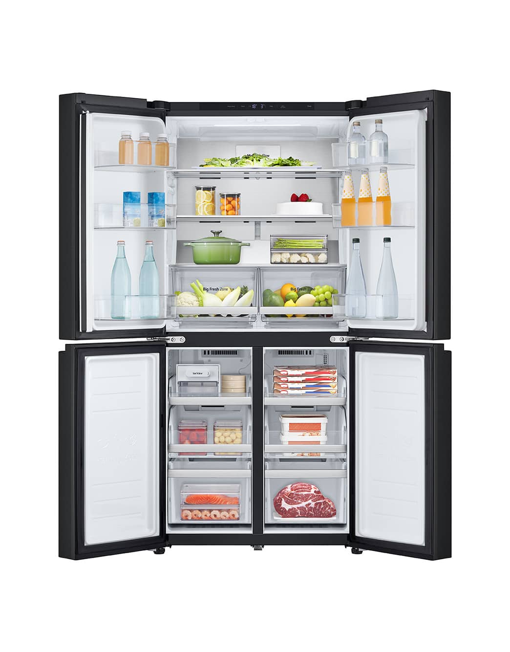 530L Multi Door Refrigerator in Essence Matte Black | LG Singapore